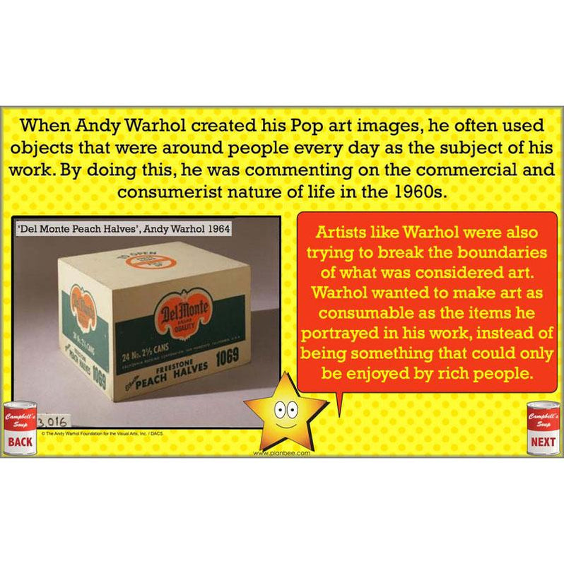 Andy Warhol KS2 Art Lessons The Pop Art Movement | PlanBee