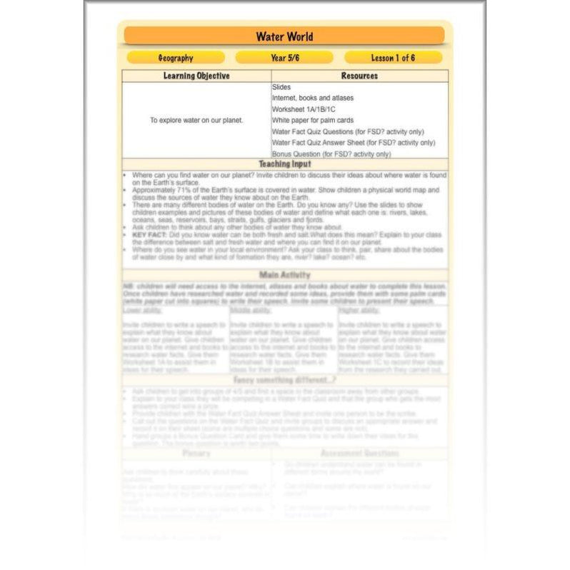 Water World Rivers and Coasts KS2 Geography Pack by PlanBee