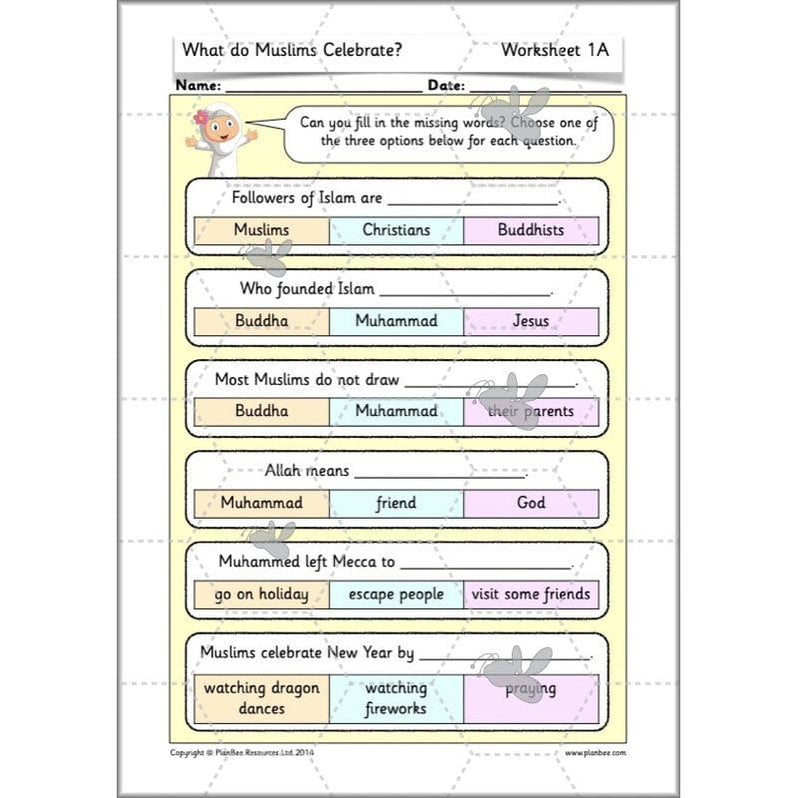 What do Muslims celebrate? KS1 Islamic Festivals by PlanBee