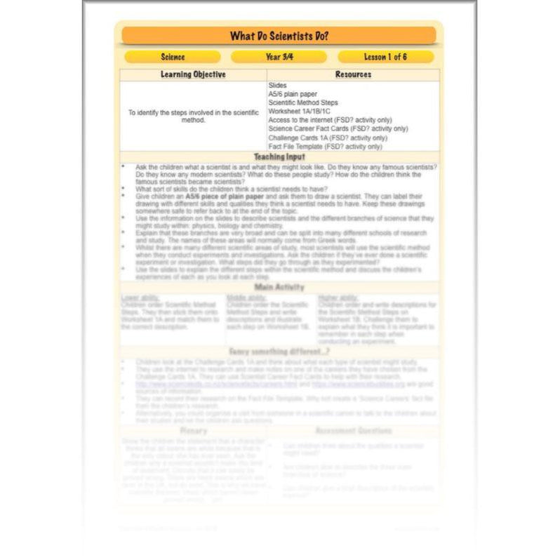 Scientific Enquiry KS2 Lessons - What Do Scientists Do? — PlanBee