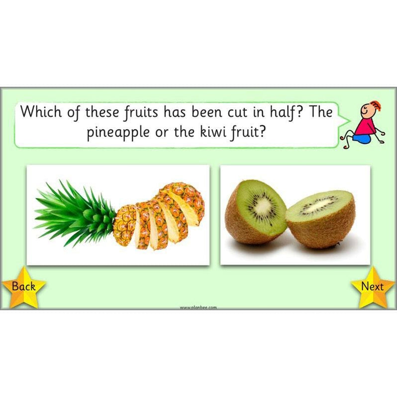 What is a half? Fractions for Year 1 by PlanBee