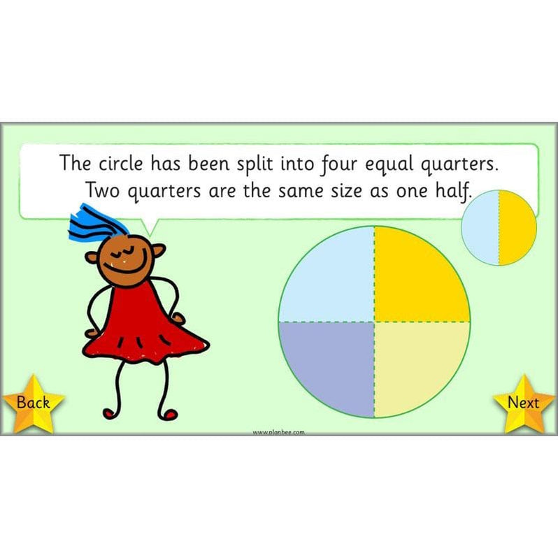 What is a half? Fractions for Year 1 by PlanBee