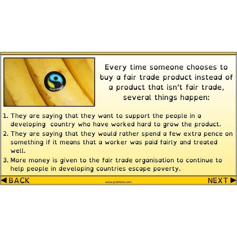 What is Fair Trade KS2 ESR Lessons by PlanBee