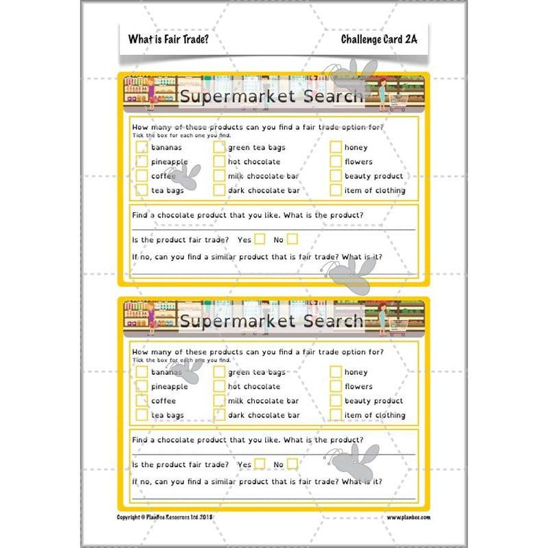 What is Fair Trade KS2 ESR Lessons by PlanBee
