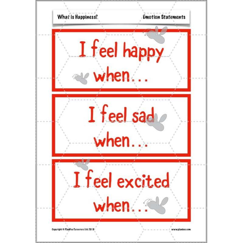What is Happiness? KS2 ESR Lessons by PlanBee