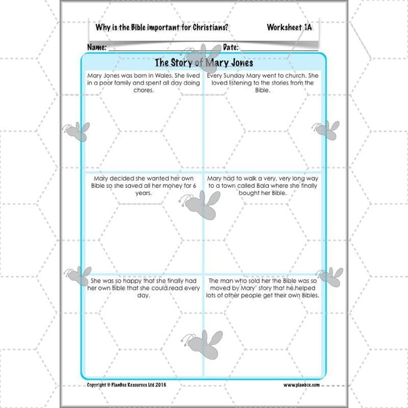 What is the Christian Bible? Year 3 KS1 PlanBee RE Lessons