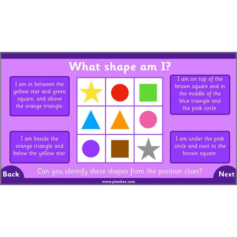 Positional language and Directional Language KS1 by PlanBee