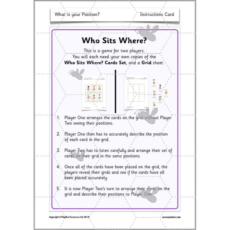 Positional language and Directional Language KS1 by PlanBee