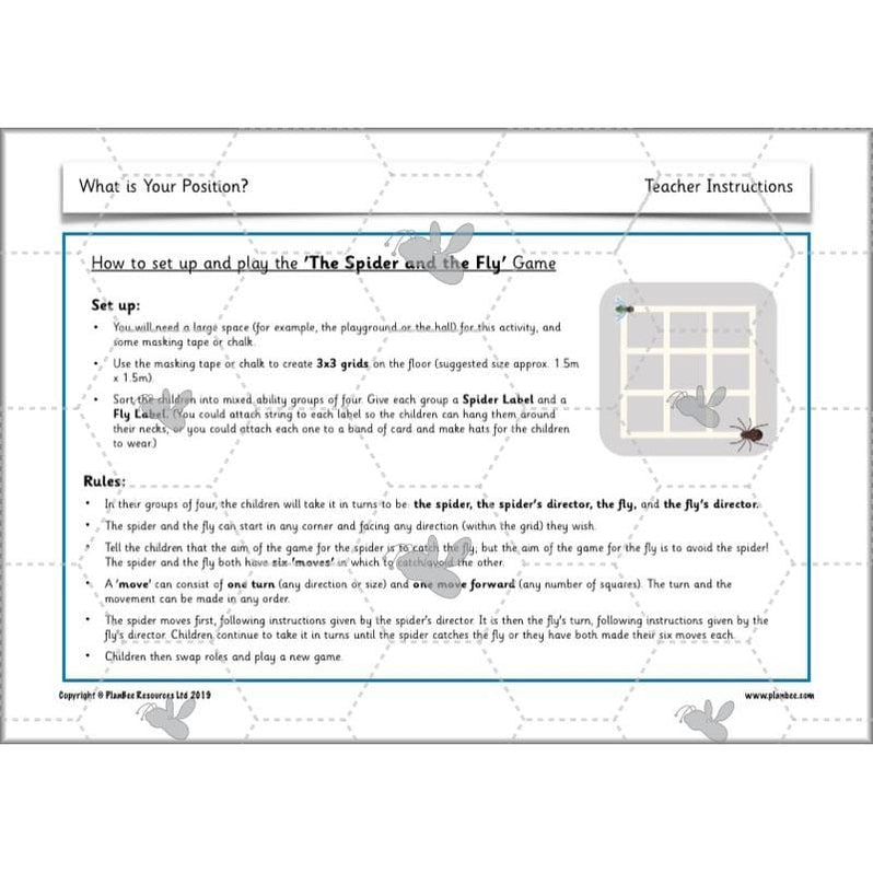 Positional language and Directional Language KS1 by PlanBee
