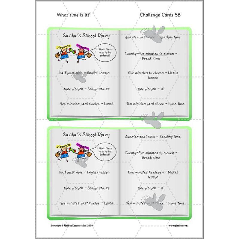 Time Year 2 | What time is it? Maths Lessons for KS1 — PlanBee