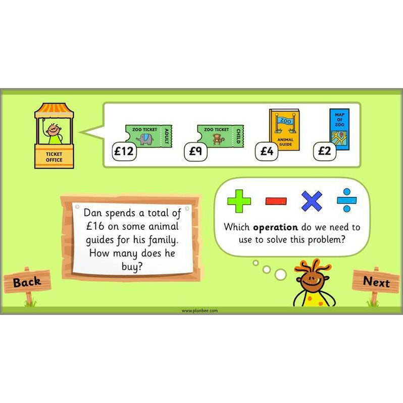 What's the answer? Year 2 word problems lessons by PlanBee