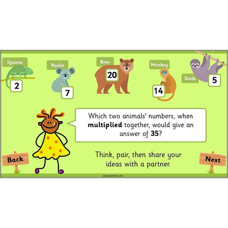 What's the answer? Year 2 word problems lessons by PlanBee