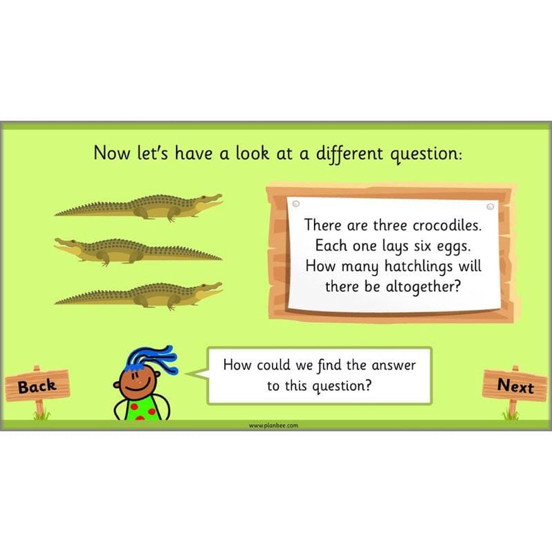 What's the answer? Year 2 word problems lessons by PlanBee