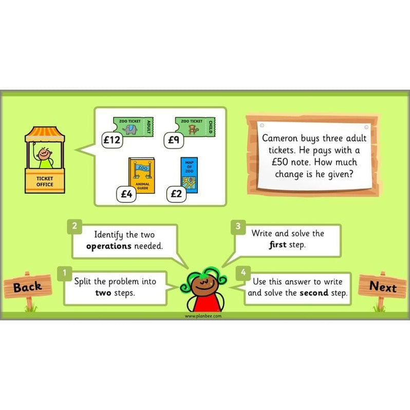 What's the answer? Year 2 word problems lessons by PlanBee