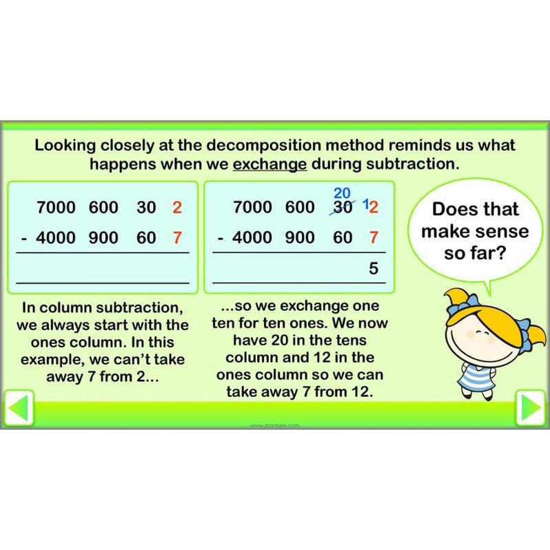 Find the Difference Year 5 Add and Subtract Maths PlanBee