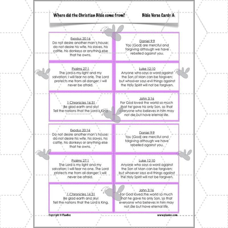 Where did the Christian Bible come from? KS2 RE by PlanBee