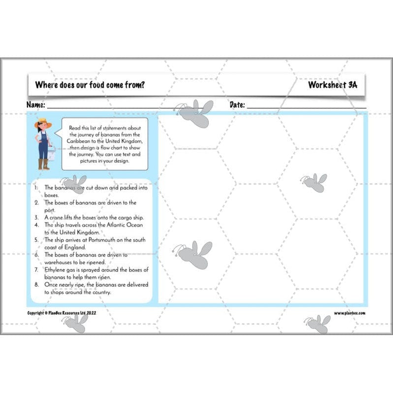 Where Does Our Food Come From? KS2 Geography pack by PlanBee
