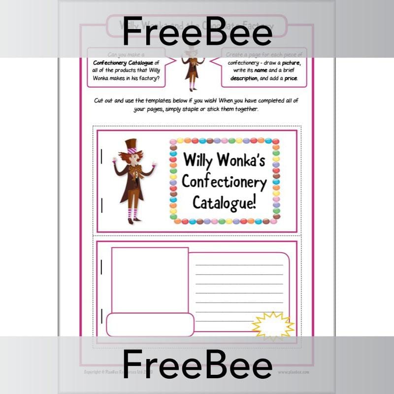 Willy Wonka and the Chocolate Factory Activity Sheets — PlanBee