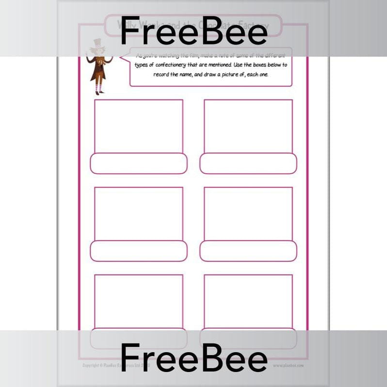 Willy Wonka and the Chocolate Factory Activity Sheets — PlanBee