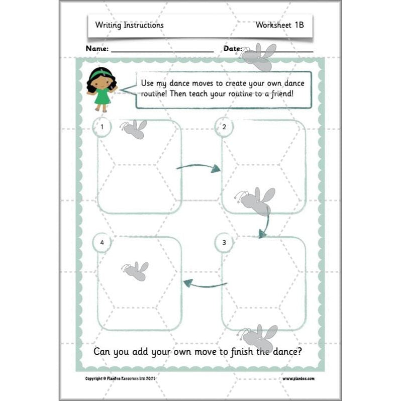 Writing Instructions Year 1 English lessons by PlanBee