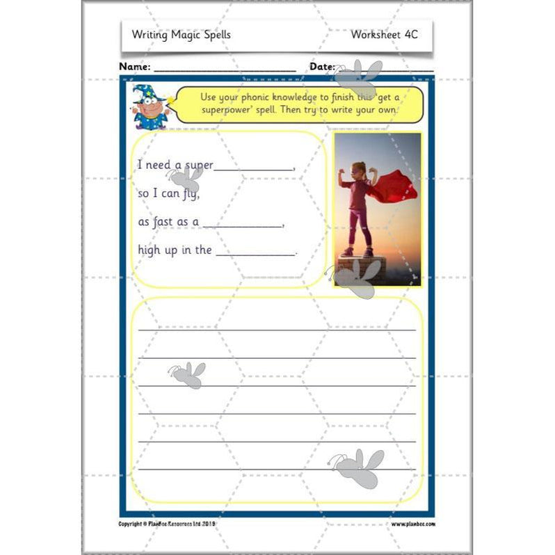 Magic Spell Writing KS1 Year 1 English by PlanBee