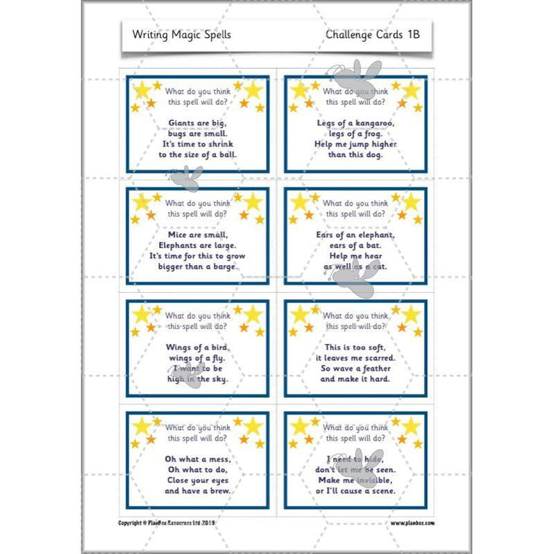Magic Spell Writing KS1 Year 1 English by PlanBee
