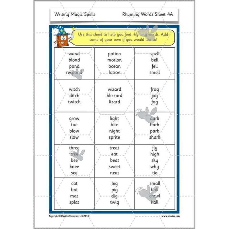 Magic Spell Writing KS1 Year 1 English by PlanBee
