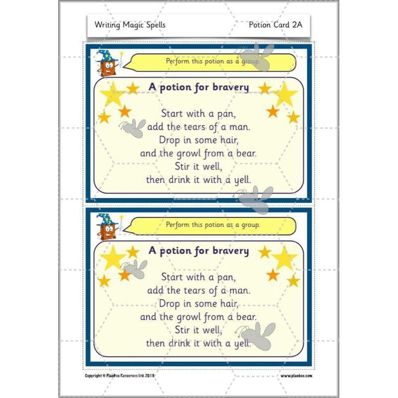 Magic Spell Writing KS1 Year 1 English by PlanBee