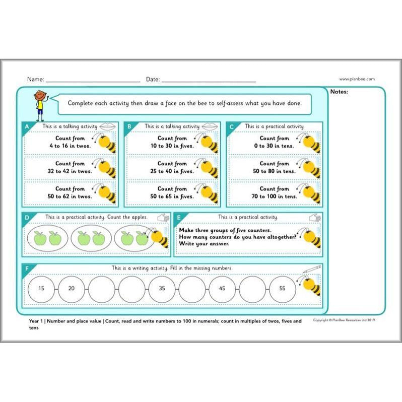 Year 1 Maths Assessments Primary Maths Resources by PlanBee