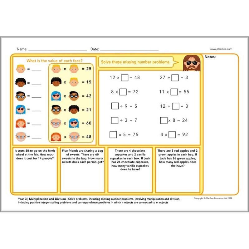 Year 3 Maths Assessment Pack | New Curriculum — PlanBee