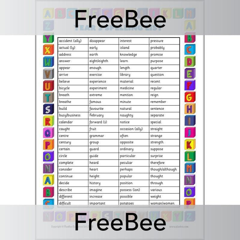 FREE Spelling Resources for KS1 and KS2 — PlanBee