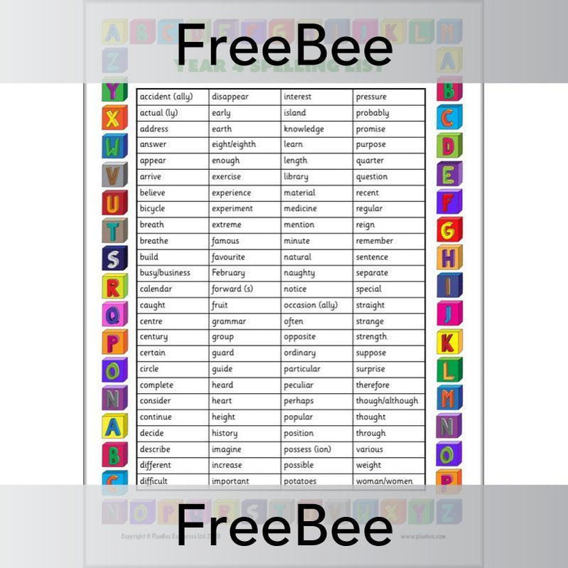 FREE Spelling Resources for KS1 and KS2 — PlanBee