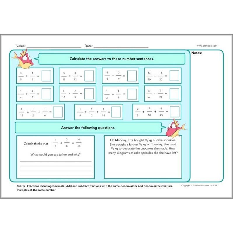 Year 5 Maths Assessment Pack | New Curriculum — PlanBee