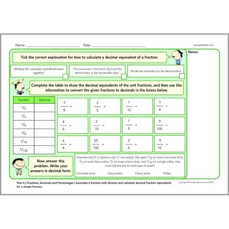 Year 6 Maths Assessment Pack | New Curriculum — PlanBee