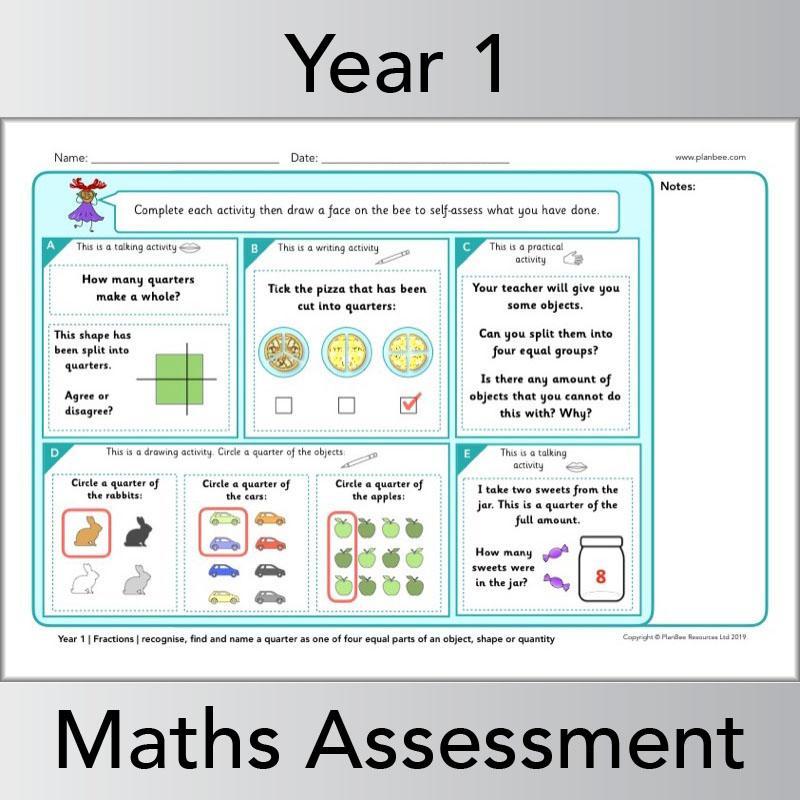 Year 1 Maths Assessments Primary Maths Resources by PlanBee
